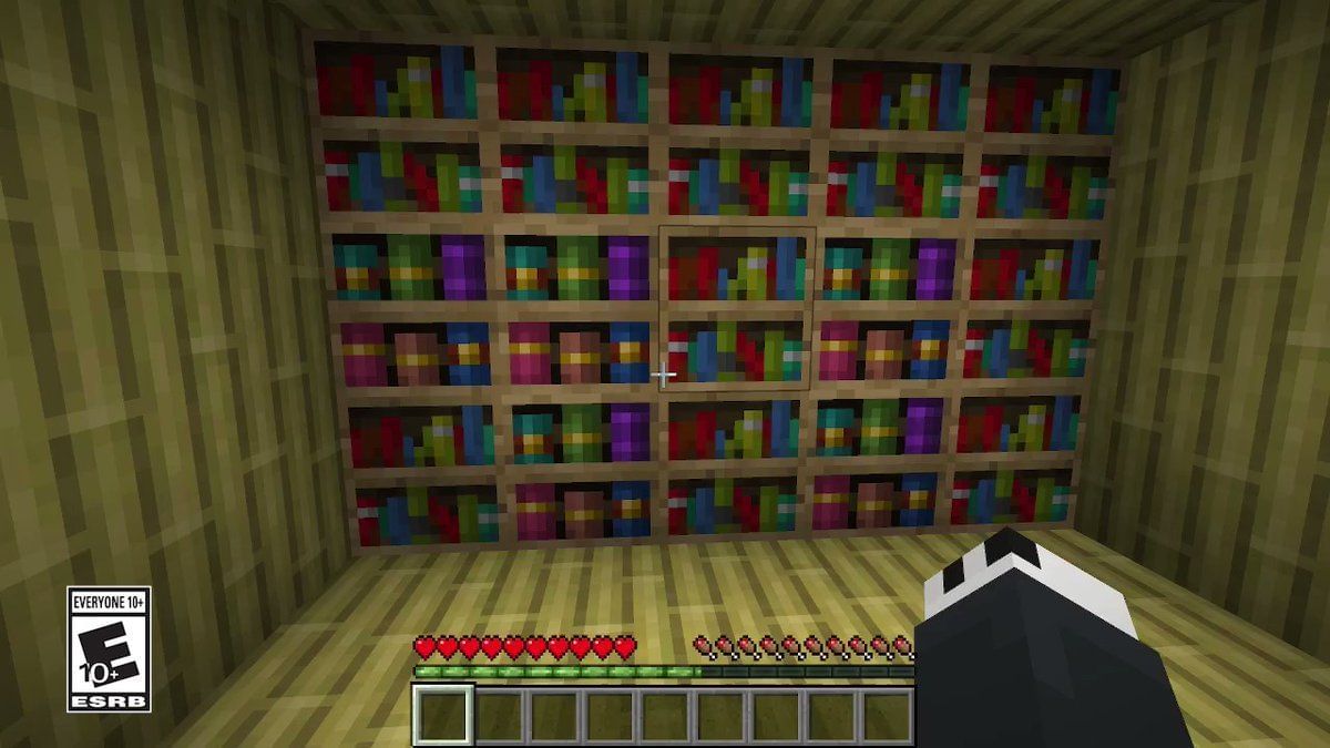 Minecraft Bookshelf Recipe