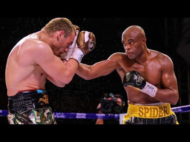 Who did Anderson Silva face in his last UFC fight?