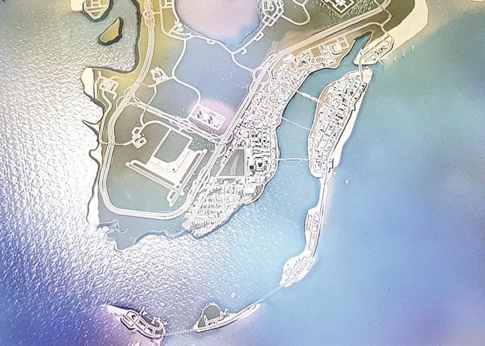 GTA 6 concept map made in Cities Skylines