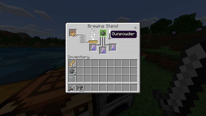 How to make a Splash Potion of Weakness in Minecraft?