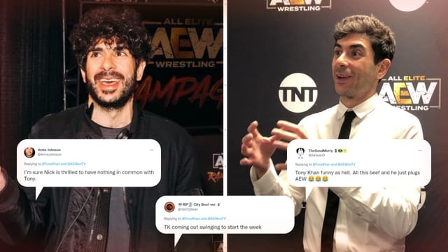 Twitter flares up to AEW President Tony Khan's response to being ...
