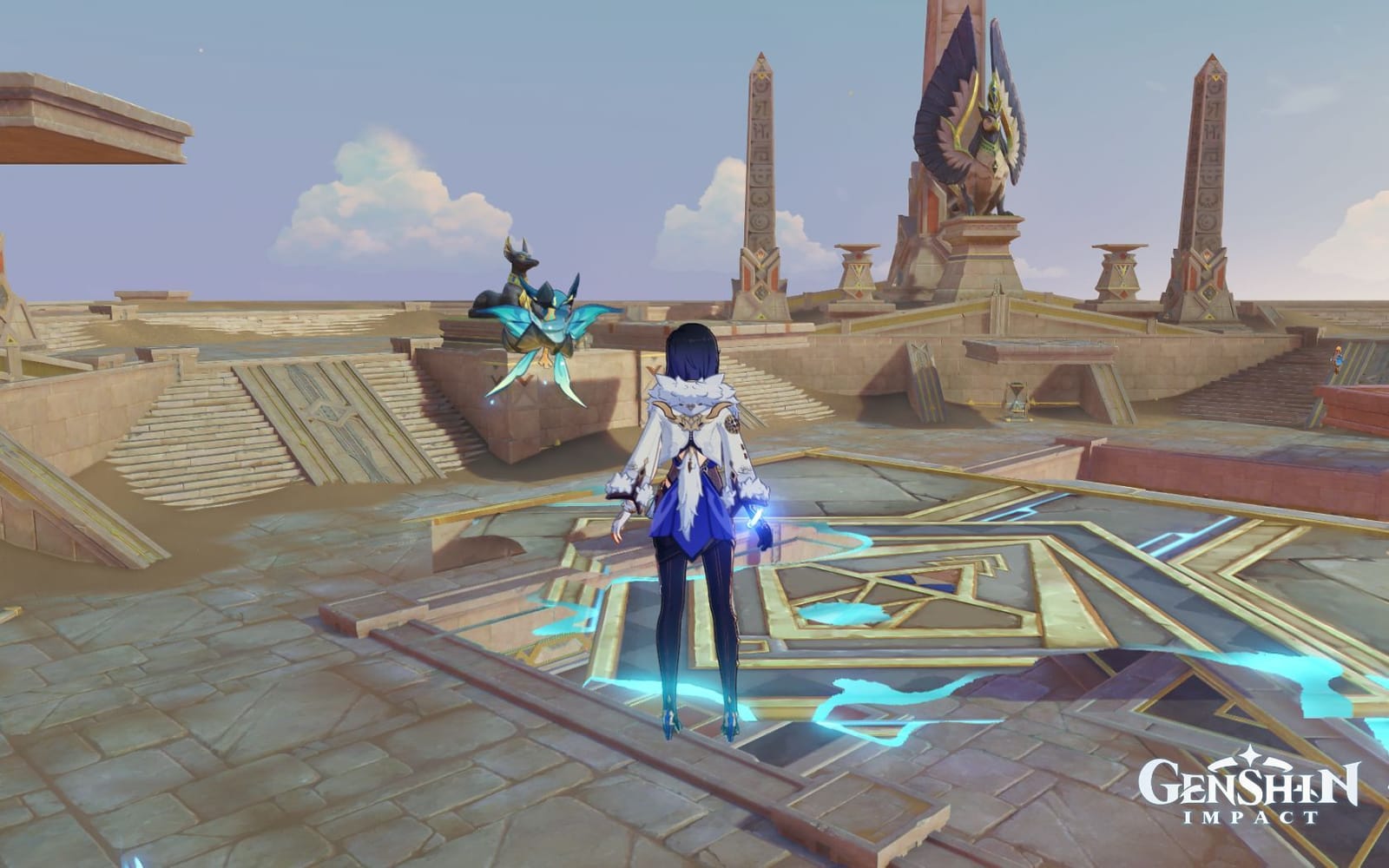 Genshin Impact Pyramid puzzle guide to get Luxurious chest at the top ...