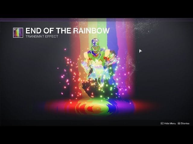 How to get the End of the Rainbow Transmat Effect in Destiny 2