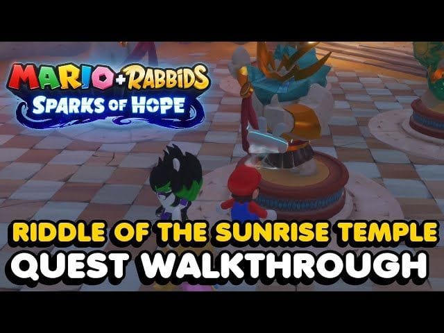 How to solve the riddle of the Sunrise Temple in Mario + Rabbids Sparks ...