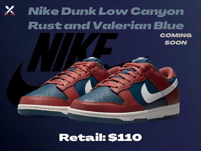 Where to buy Nike Dunk Low Canyon Rust Valerian Blue? Everything we ...