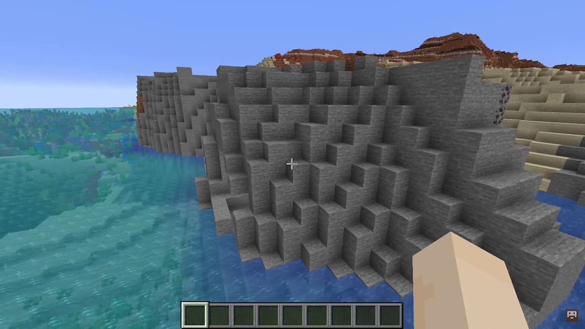 Stony Shore in Minecraft