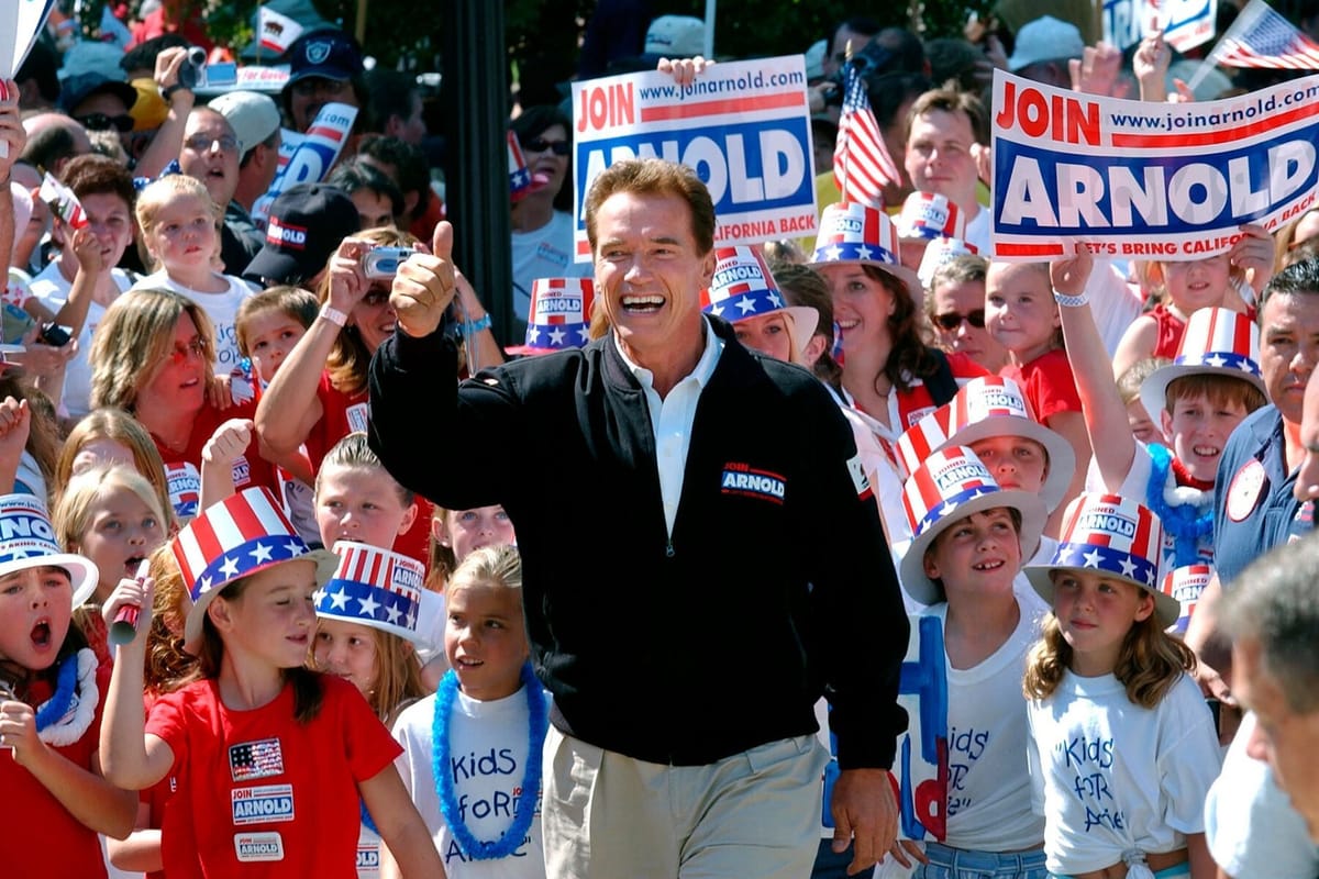 How long was Arnold Schwarzenegger governor of California?