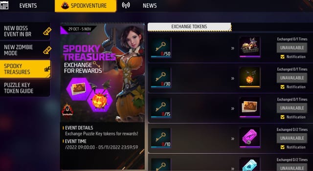 How to collect Puzzle Key in Free Fire MAX to get free outfit and more ...