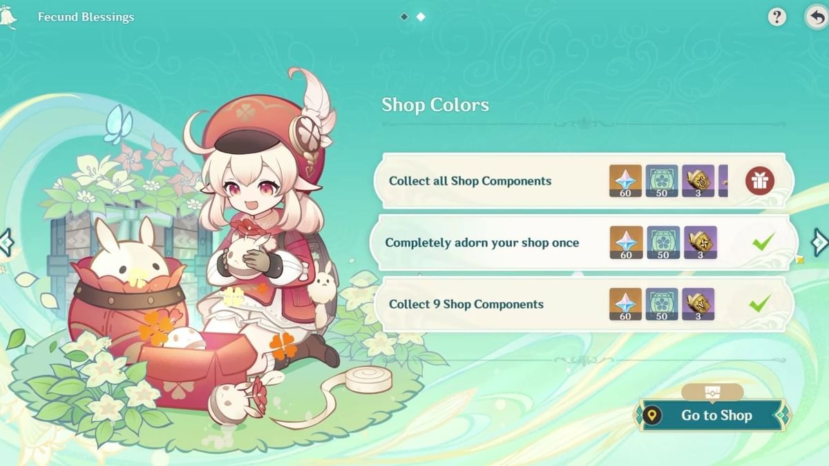 Genshin Impact Shop Colors event: How to get all Shop Components and ...