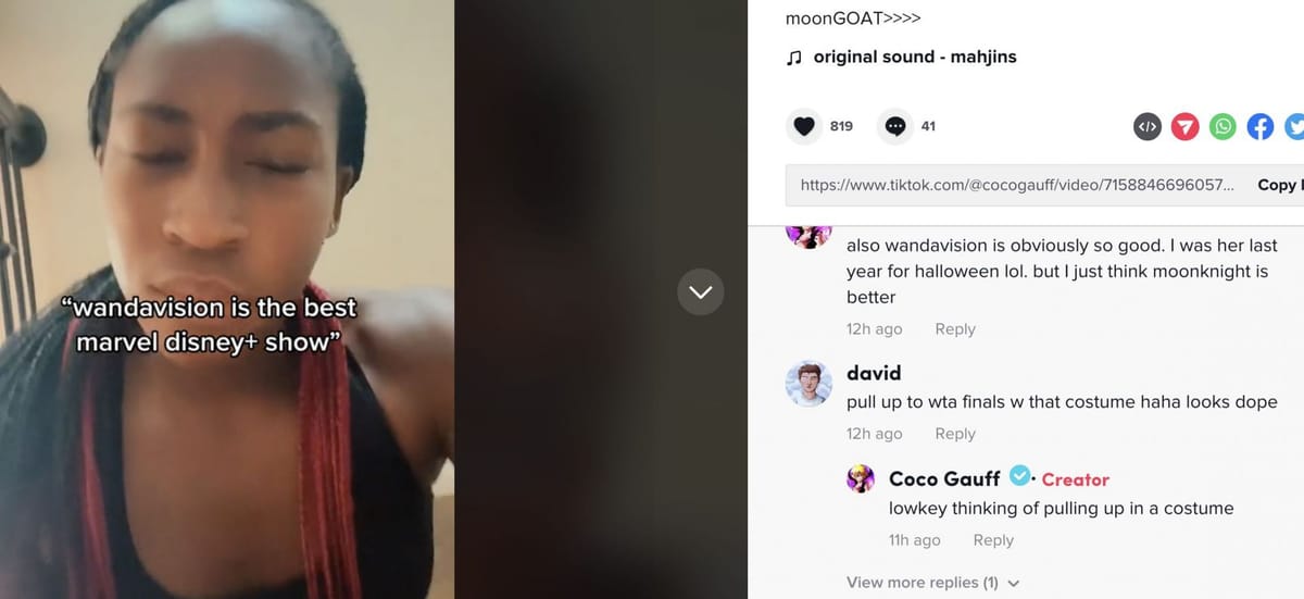"Lowkey thinking of pulling up in a costume" - Coco Gauff considers ...