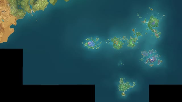 Leaked Genshin Impact Closed Beta map shows early-stage of all 7 nations