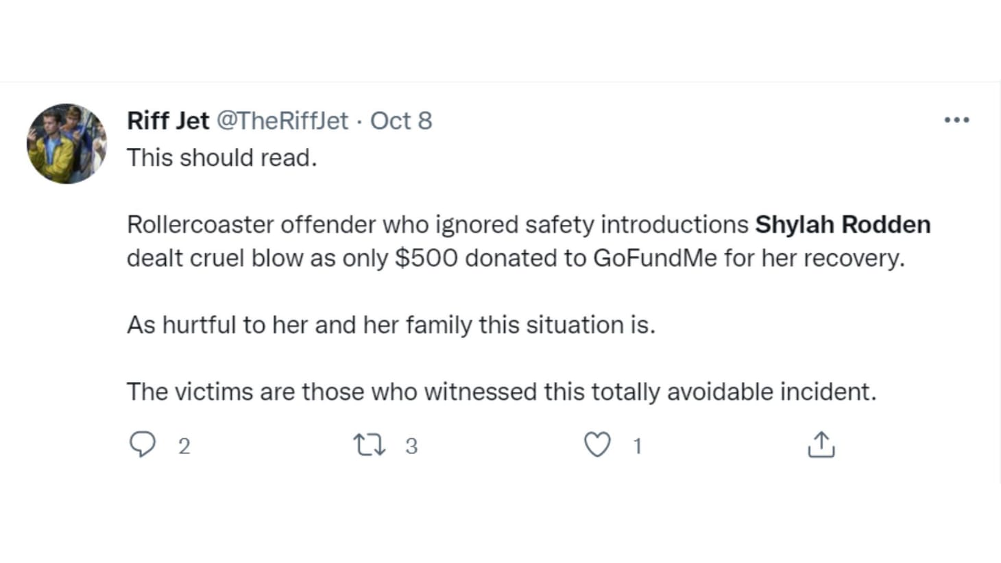 Shylah Rodden injuries explored as GoFundMe page struggles to reach ...