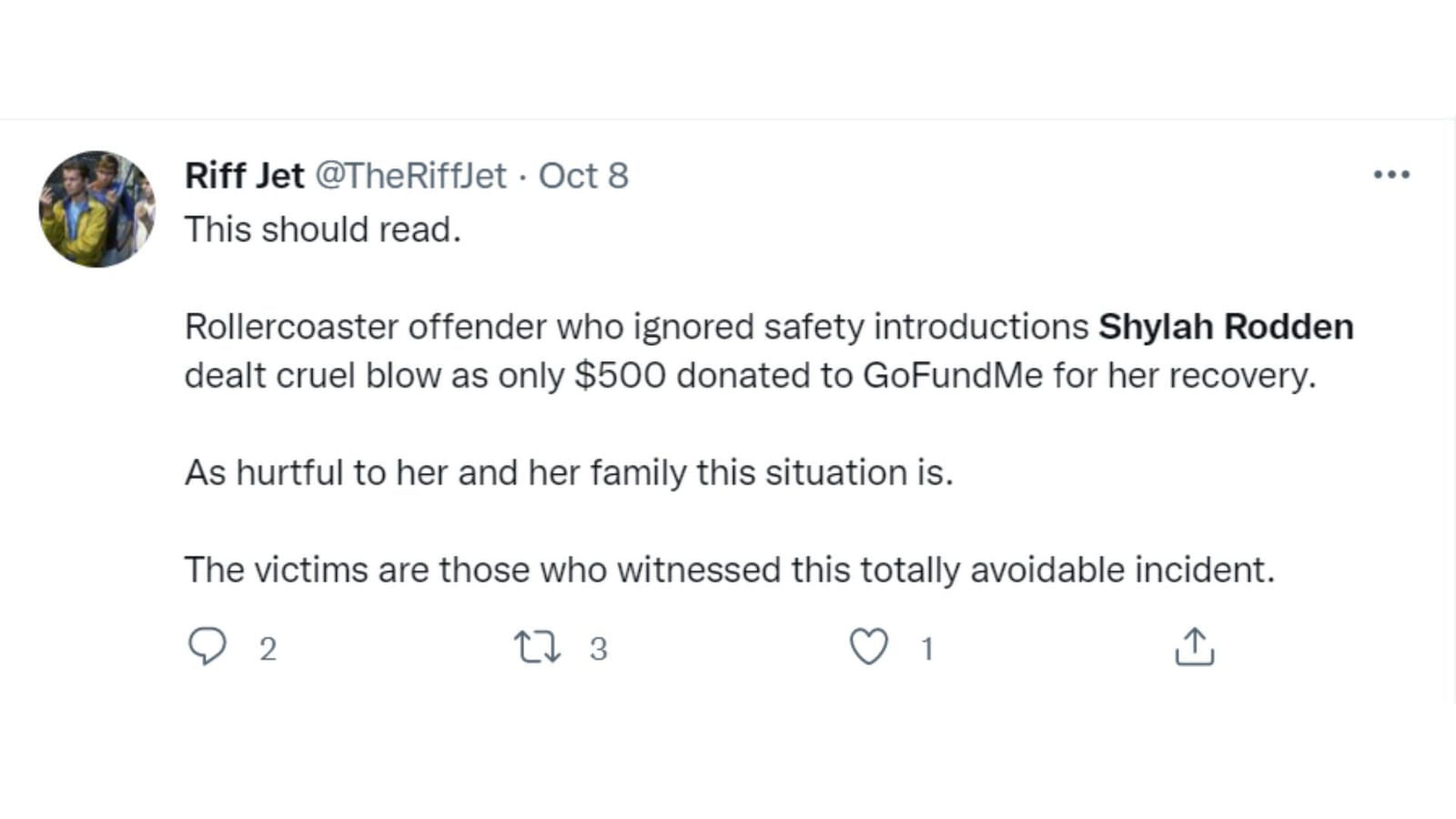 Shylah Rodden injuries explored as GoFundMe page struggles to reach ...
