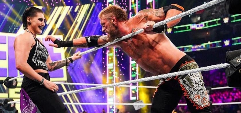 Rhea Ripley shares one-word reaction following her interruption at Edge's match at Extreme Rules