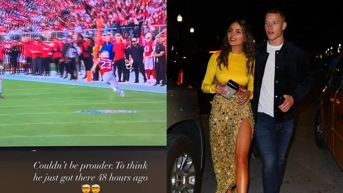 Christian McCaffrey's girlfriend Olivia Culpo shares her delight at ...
