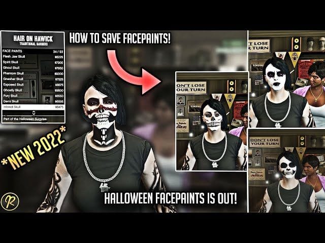 How to apply facepaint in GTA Online