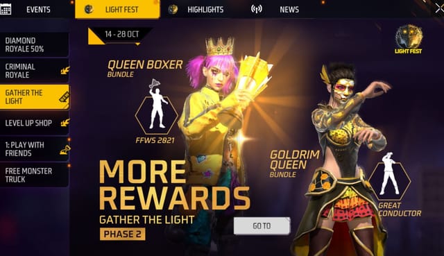 How to get free FFWS 2021 emote, Goldrim Queen Bundle, and more in Free ...