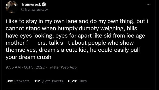 "Dream's a cute kid": Trainwreckstv calls out people criticizing Dream ...