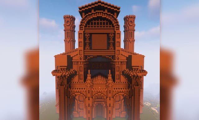 Minecraft Redditor creates gigantic castle using dirt blocks