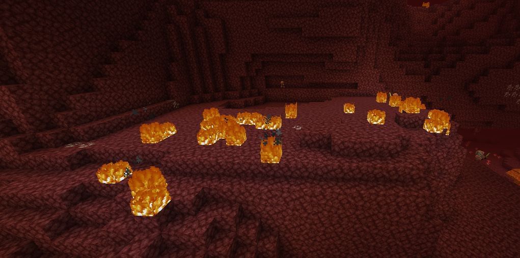 Fire in Minecraft