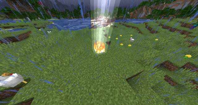 What are the different types of weather in Minecraft?