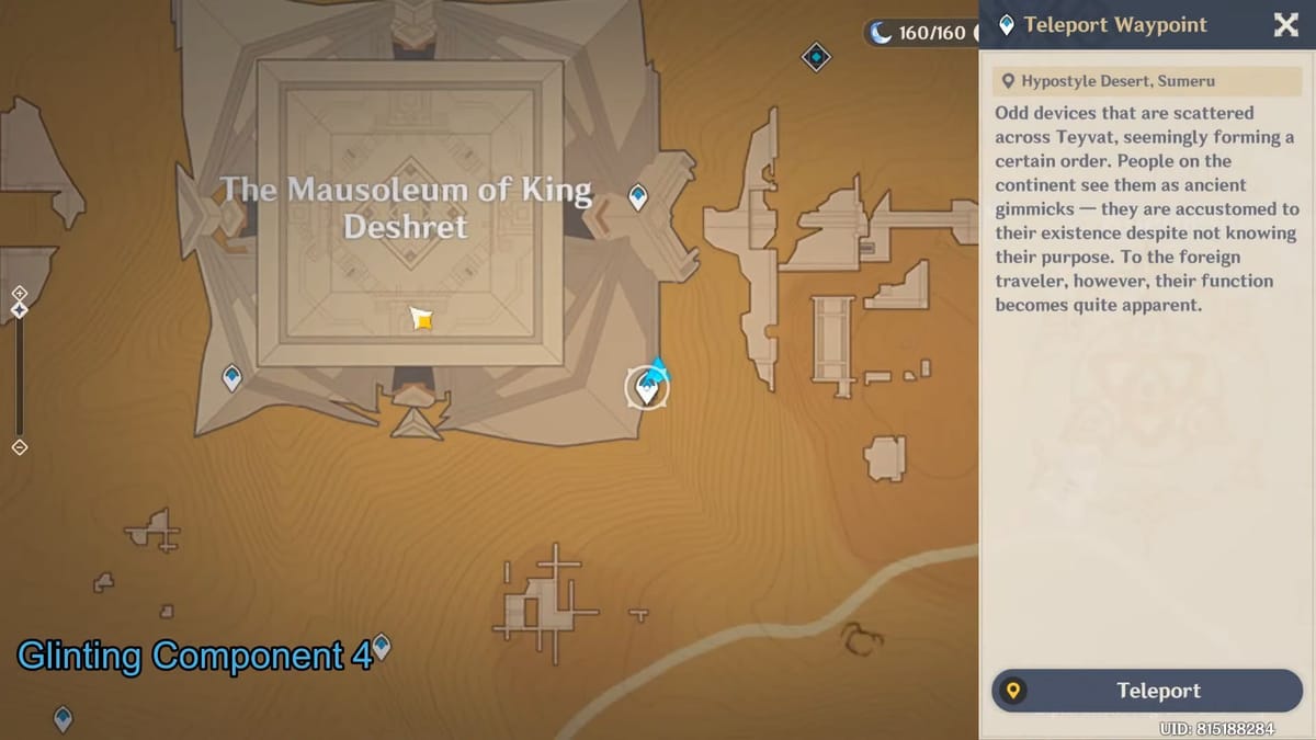All 5 Genshin Impact Glinting Component locations in Sumeru Desert