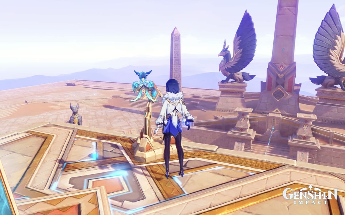 Genshin Impact Pyramid puzzle guide to get Luxurious chest at the top ...