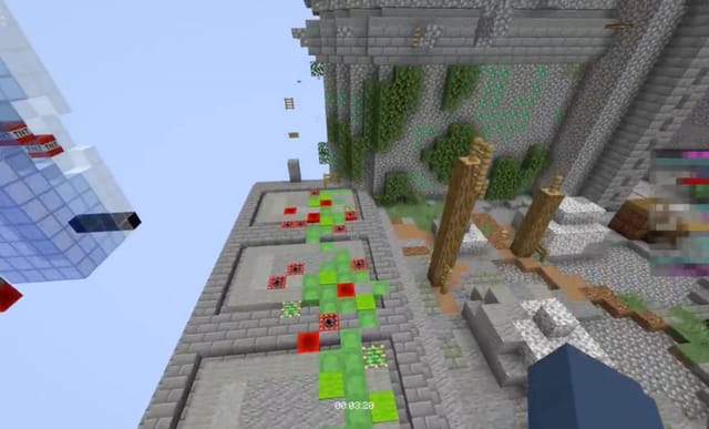 Minecraft Redditor builds massive parkour map