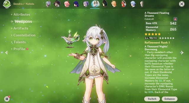 Best characters for A Thousand Floating Dreams and Thundering Pulse in ...