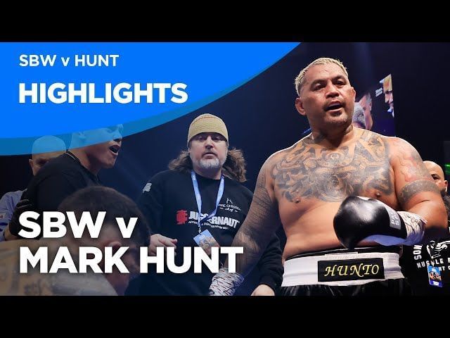 What is former UFC fighter Mark Hunt's boxing record?