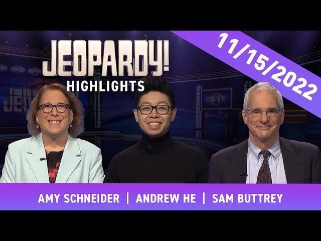 Who won Jeopardy! tonight? November 15, 2022, Tuesday