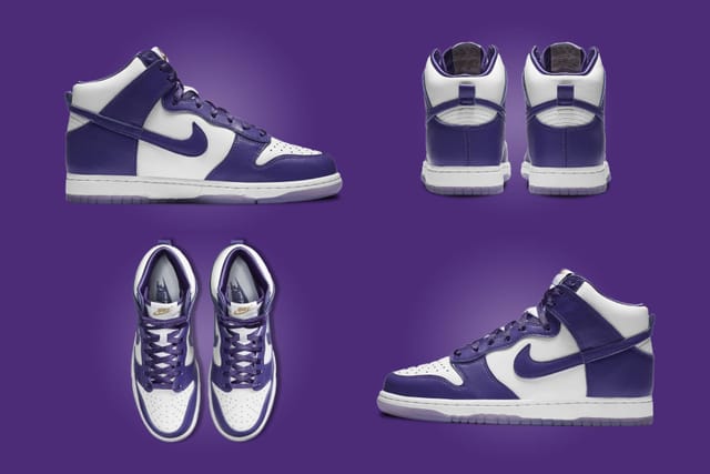 Where to buy Nike Dunk High "Varsity Purple" sneakers? Price, release ...