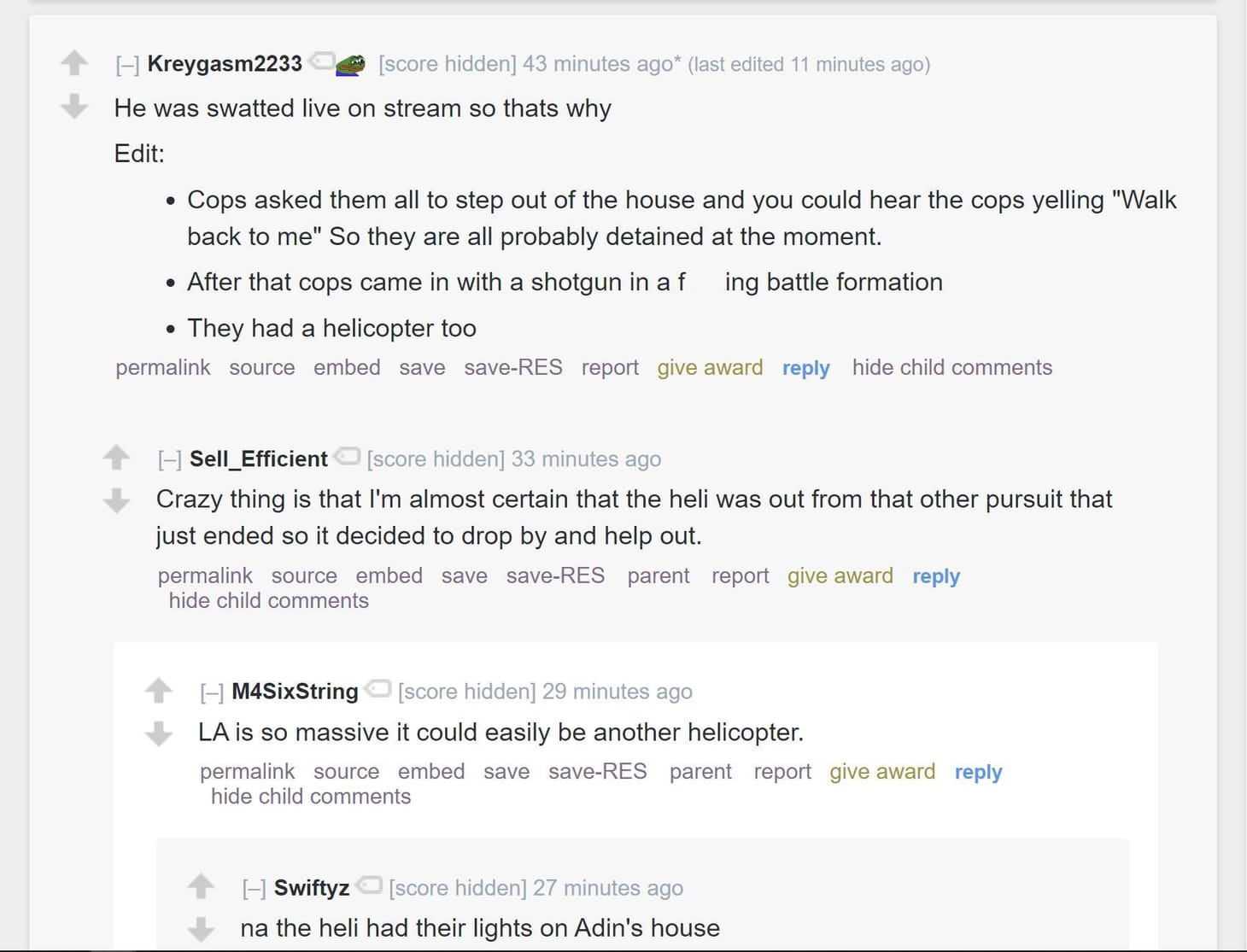 Twitch star Adin Ross banned after getting swatted during livestream