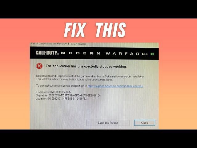 Modern Warfare 2 “0xc0000005(0) N” error code: How to fix, possible ... Modern Warfare 2 “0xc0000005(0) N” error code: How to fix, possible ...