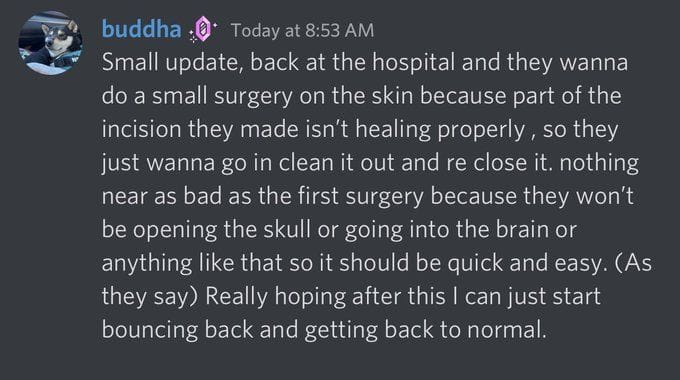 "Back at the hospital": Twitch streamer Buddha has to undergo another ...