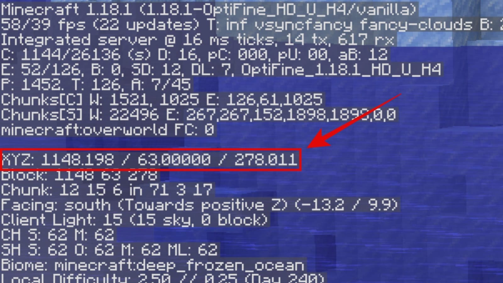 Minecraft F3 debug screen guide for beginners