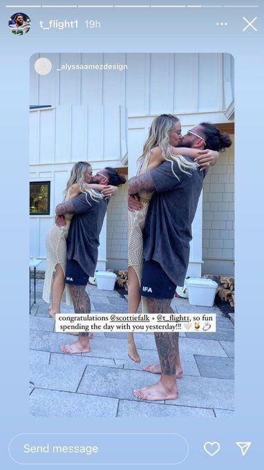 Who is Tyler Conklin's girlfriend Scottie Falk?