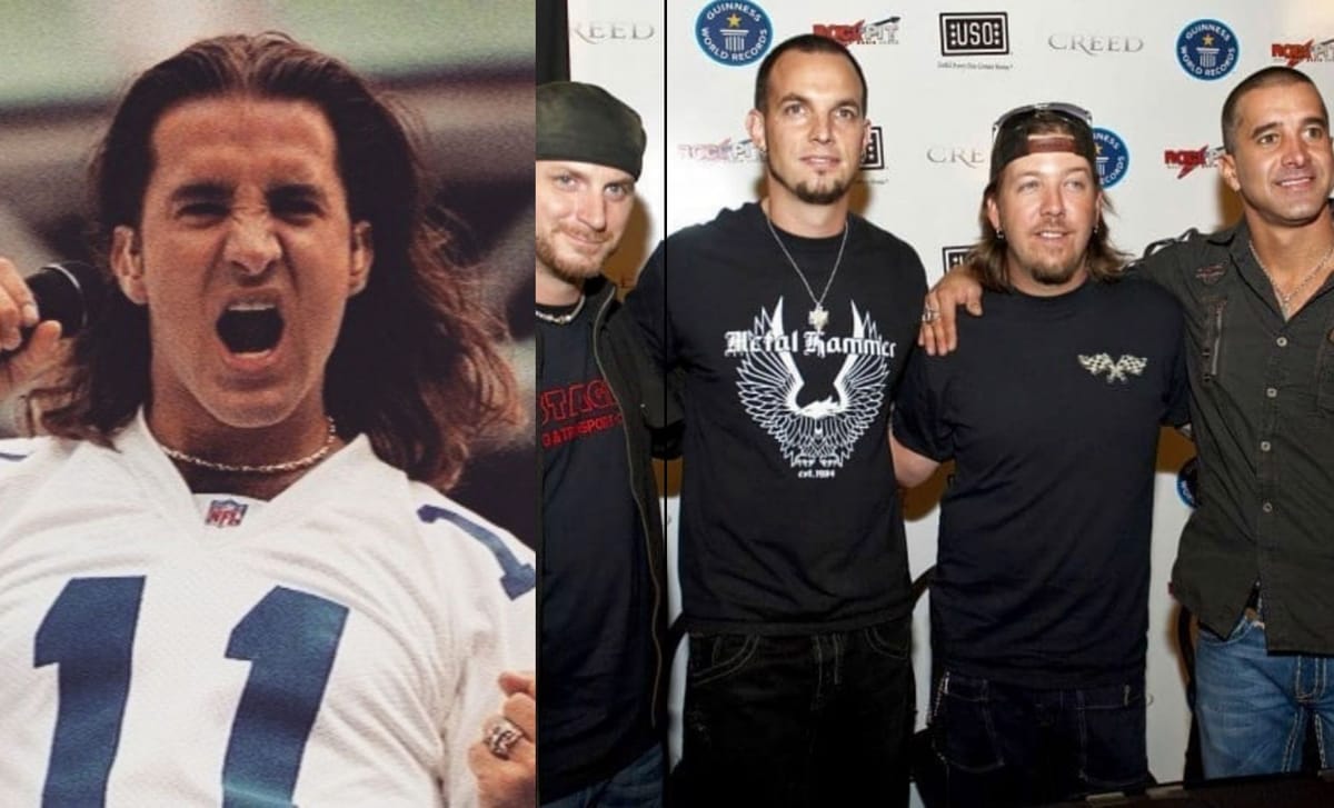 Creed's incredible halftime performance during 2001 NFL Thanksgiving ...