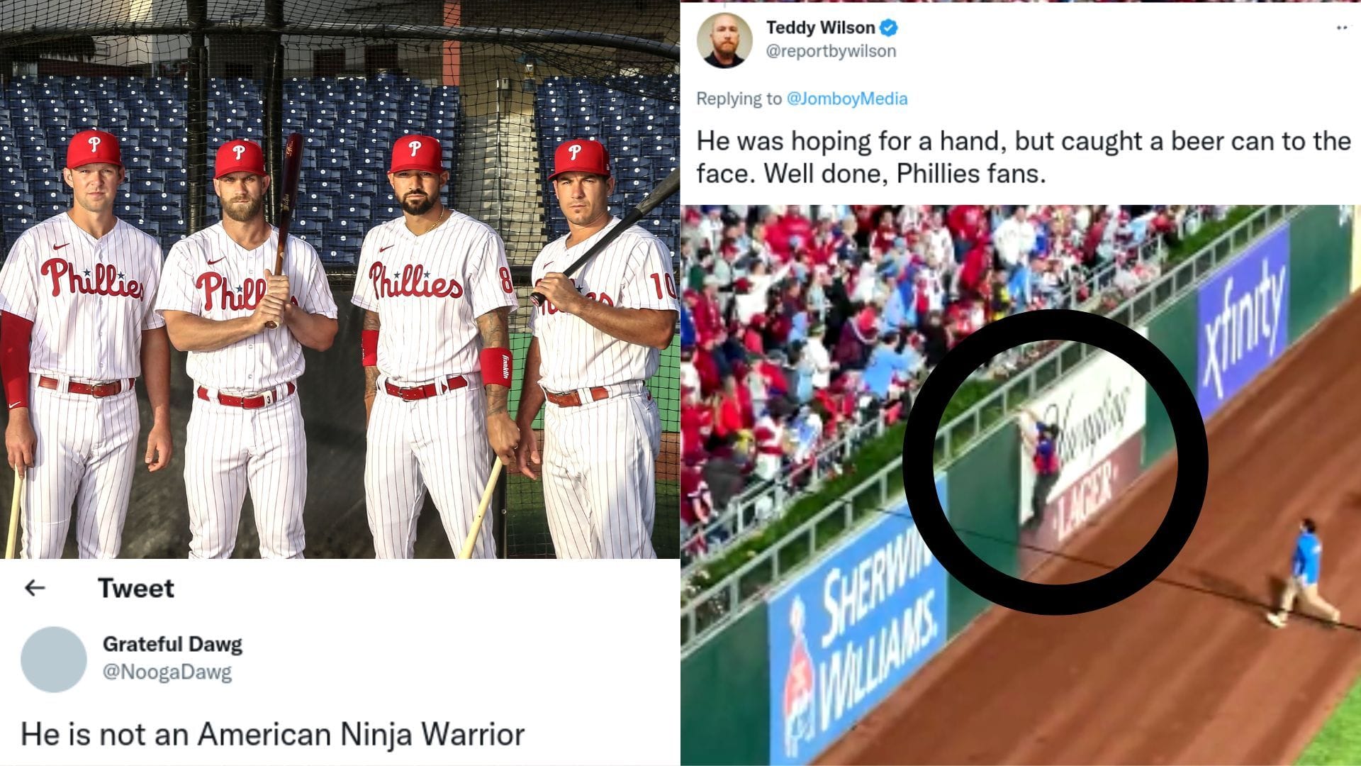 MLB fans mock pitch invader's vain effort to evade security by scaling ...