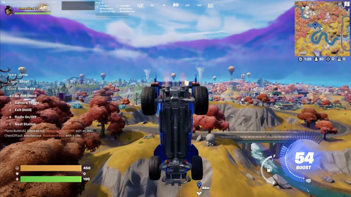 Fortnite: How to perform a 720 front or a backflip with an Octane