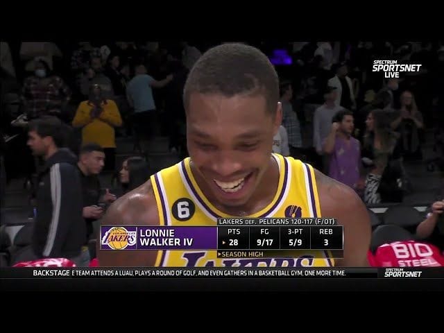 Lonnie Walker IV revels in breakout performance in LA Lakers win with ...