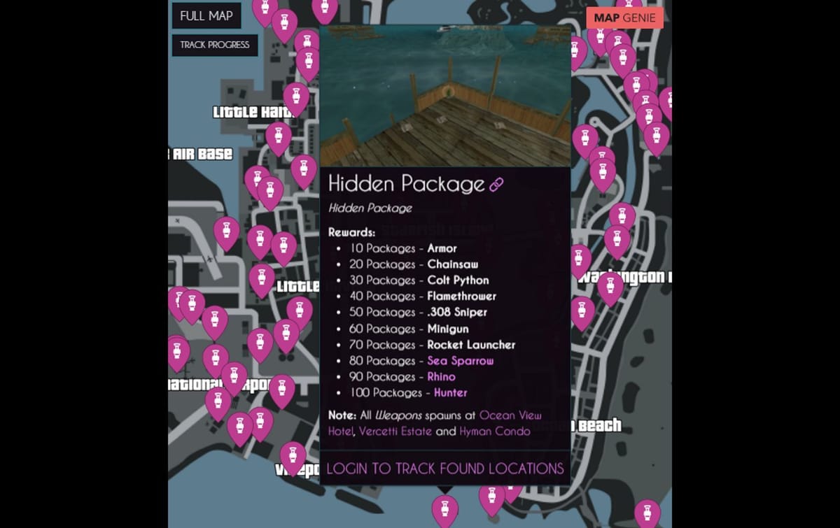 GTA Vice City Definitive Edition guide: Interactive map for all Hidden ...