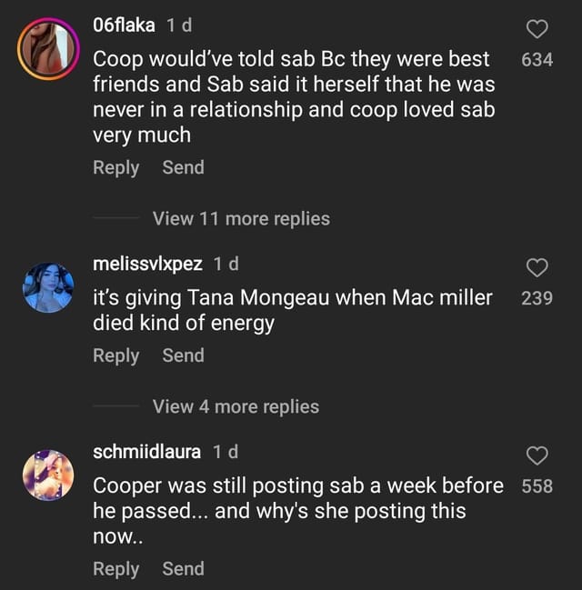 "Don't care, Sab and Cooper were soulmates": Talia Jackson slammed over ...