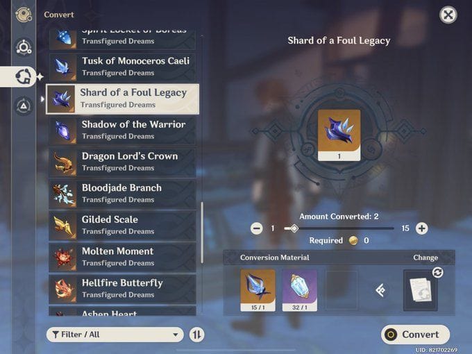 How to convert weekly boss materials in Genshin Impact: Talent ...