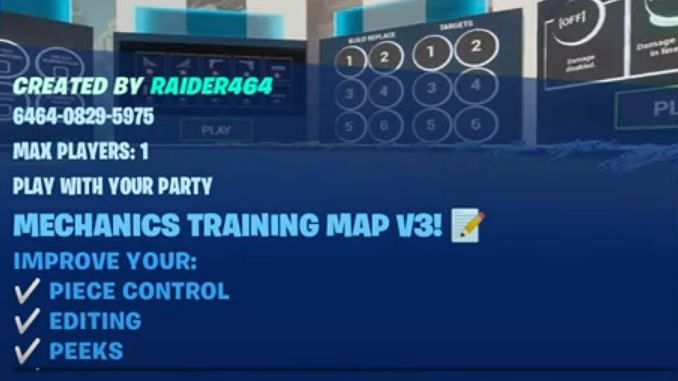 Aim Training Fortnite Map Codes 2022 1428