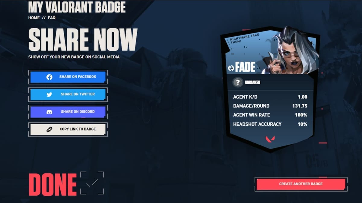 How to create your own Valorant Badge