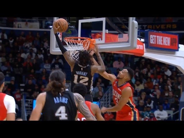 How does Ja Morant's vertical jump compare to other top NBA players?