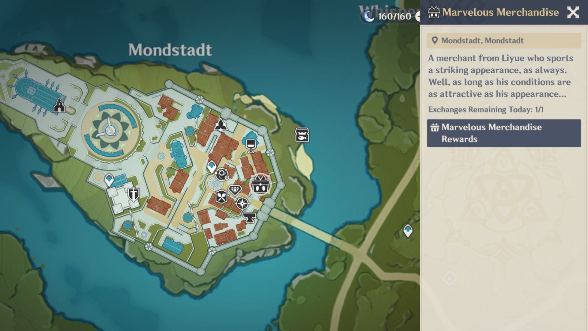 Liben location in Genshin Impact 3.2 Marvelous Merchandise event