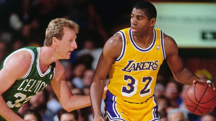 40-year-old Magic Johnson sponsored and played for ‘Magic M7 Boras’, a ...
