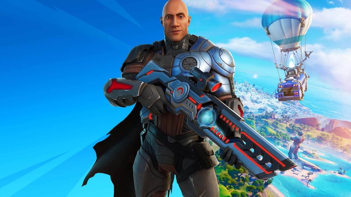 The Rock lifts Fortnite into Chapter 4 in viral art concept